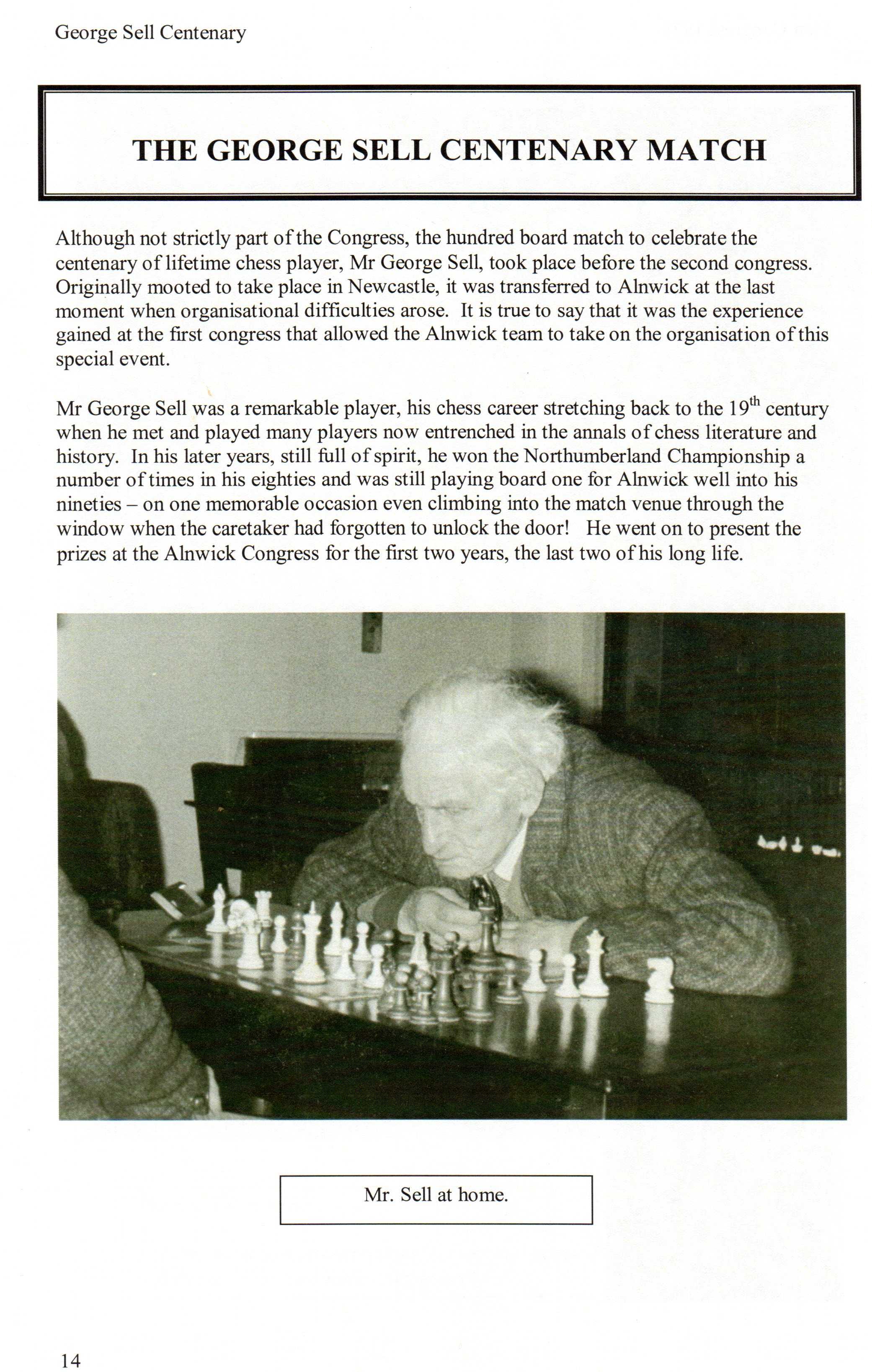 Mr George Sell. 1879-1980 | fgdavisblog